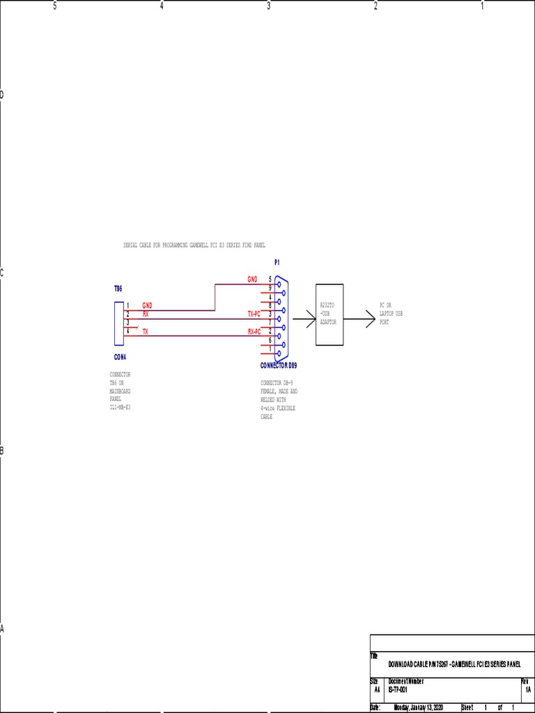 E3 Series Gamewell-Cable Programmer-1 | PDF | Office Equipment ...