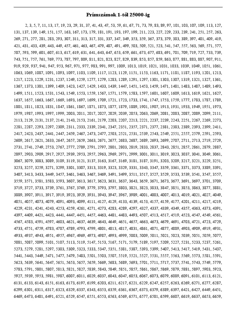 Prímek 2-25000 | PDF