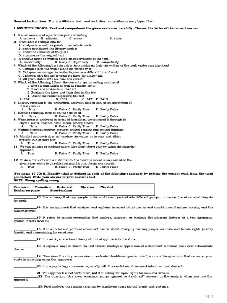 4TH PERIODICAL TEST - Final | PDF