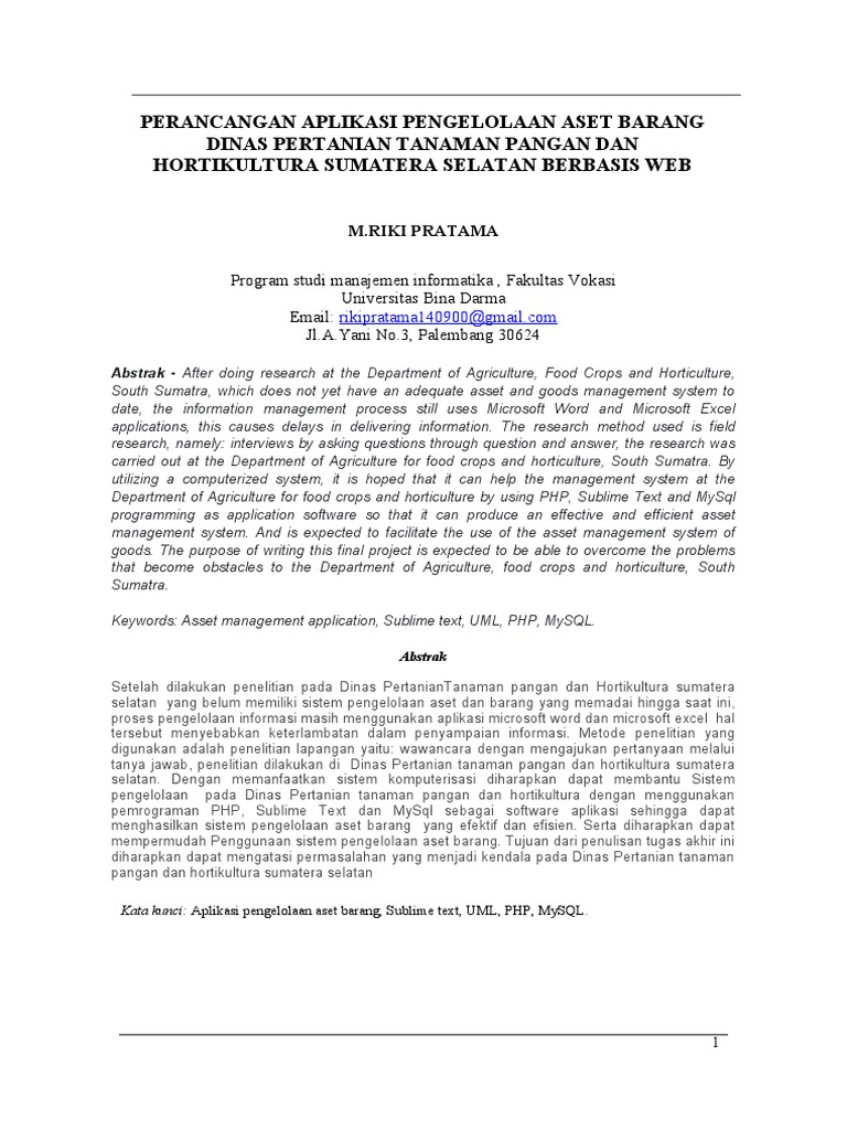 Jurnal Contoh TA Kating | PDF