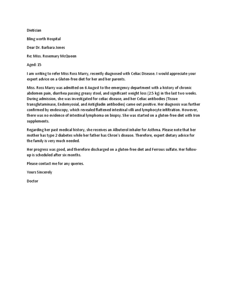 Oet Writing Task 5 | PDF