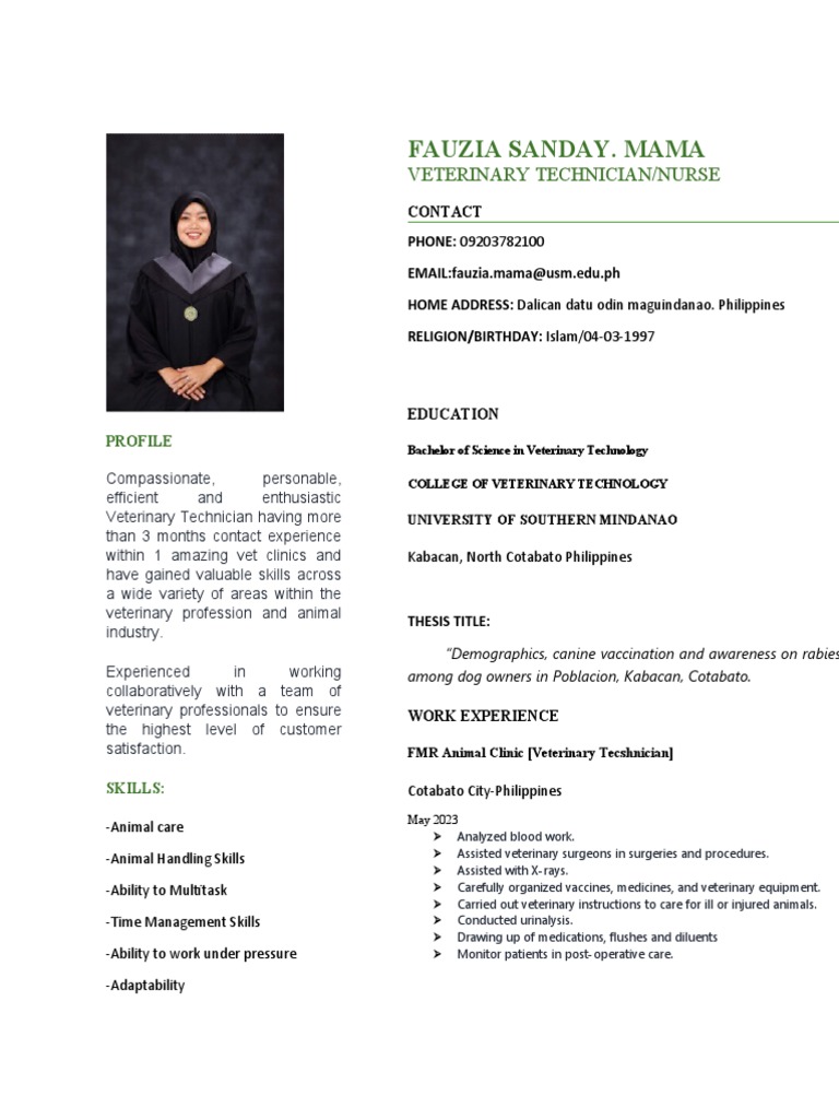 Fauzia CV | PDF