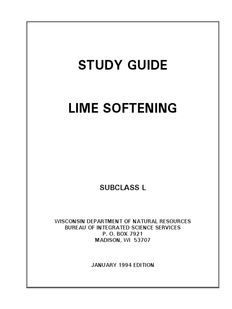 Lime Softening | PDF | Ph | Filtration