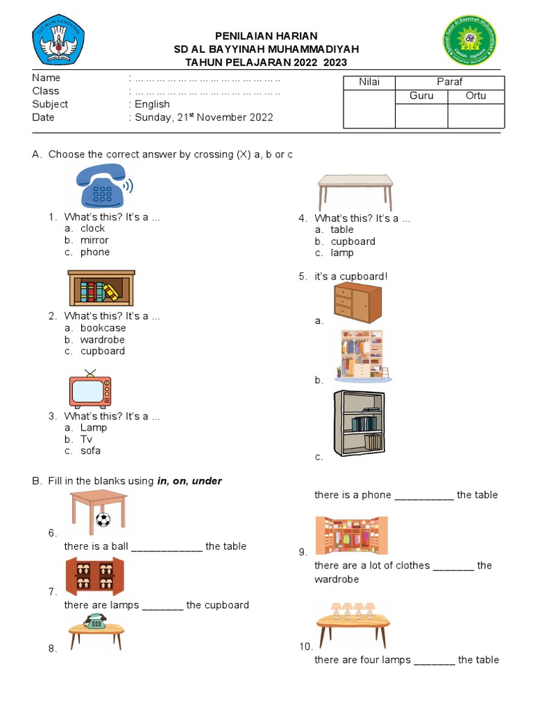 Ph Kelas 2 Rooms Pdf Furniture Interior Design