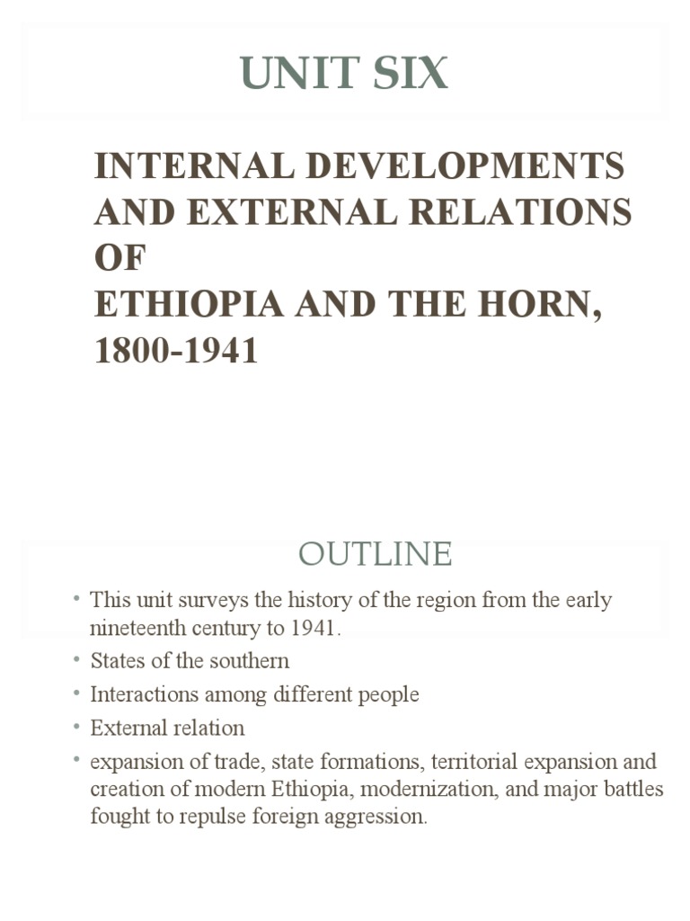 Chapter 6 History | PDF | Ethiopia | Horn Of Africa