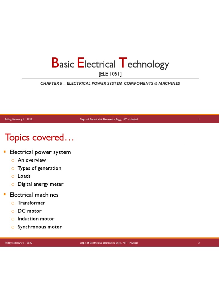 BET Unit 5 - Power System & Electrical Machines | PDF | Power Station ...
