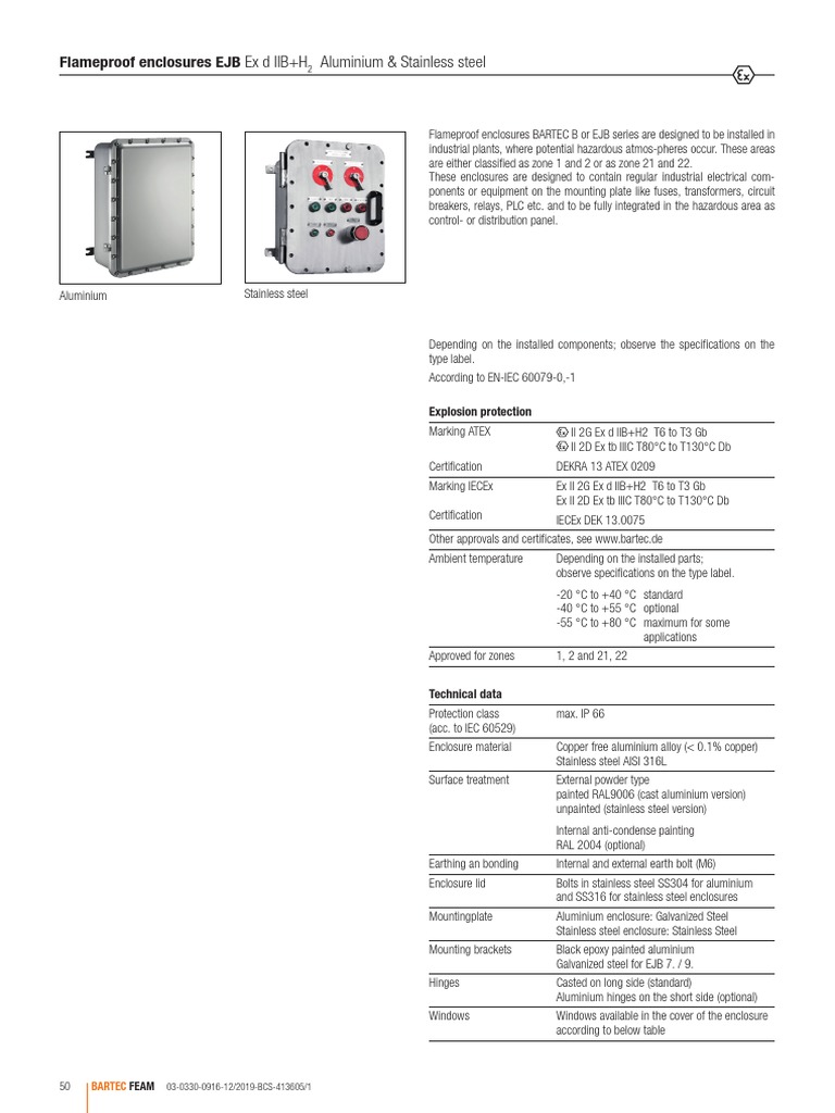 Bartec EJB | PDF | Electrical Engineering | Electricity