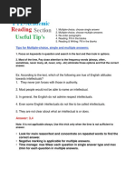 English PSR Paper 2 | PDF | Question | Reading Comprehension