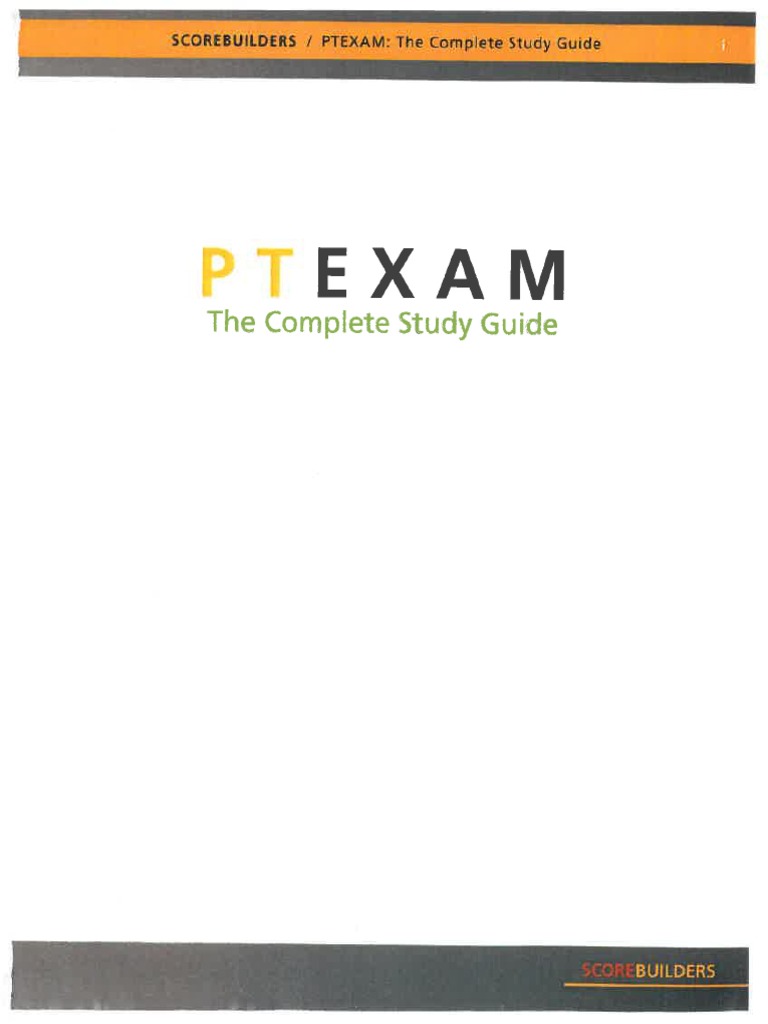 Scorebuilders NPTE Study Resources | PDF