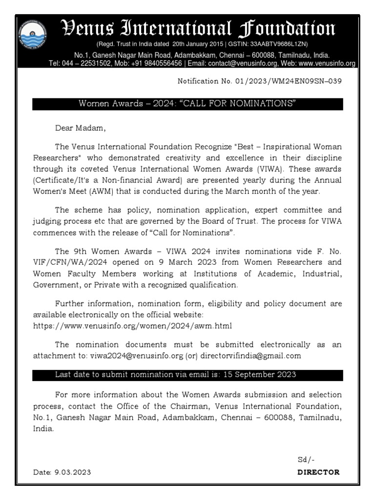 Wa 2024 Notification | PDF