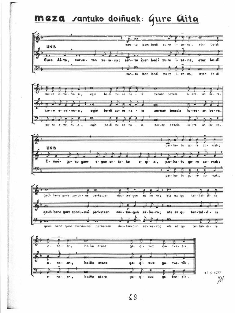 Gure Aita Tradicional | PDF