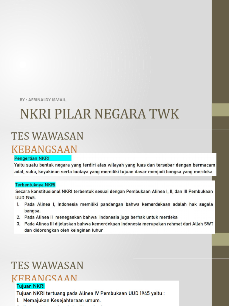Materi TWK Nkri | PDF