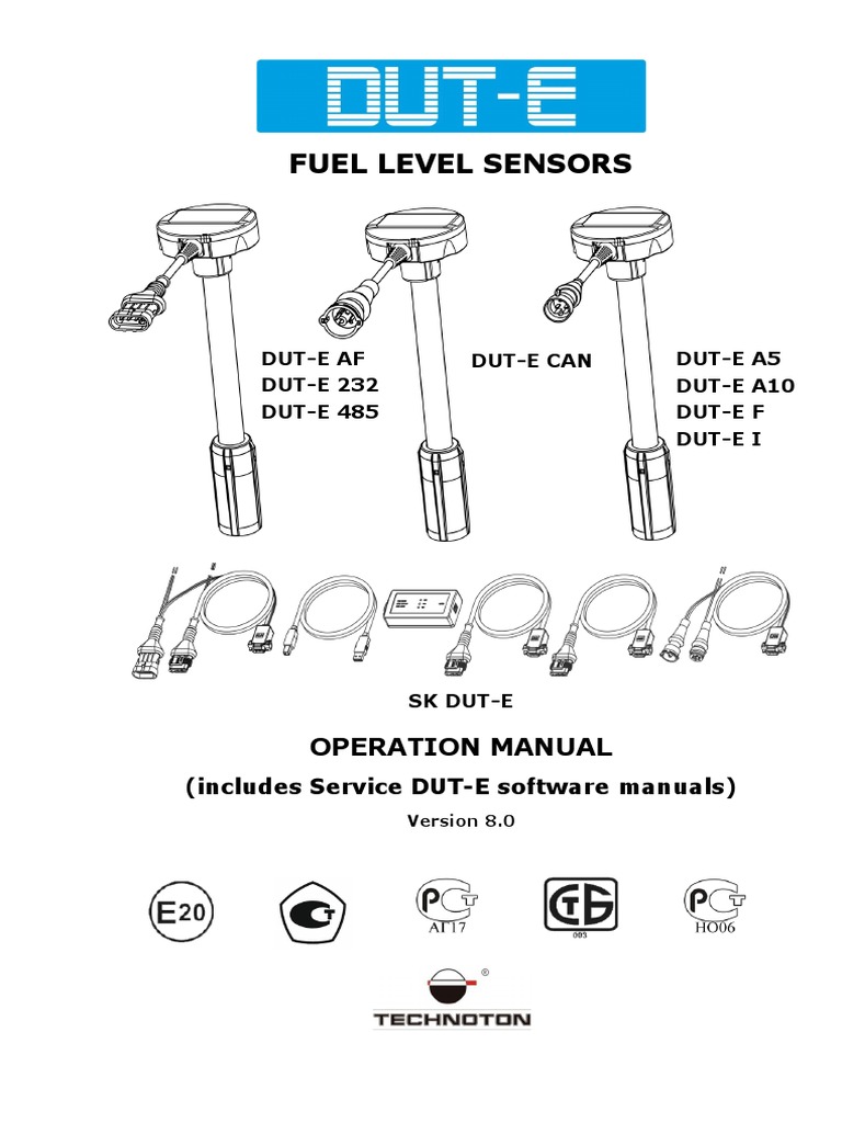 DUT-E SK DUT-E Operation Manual | PDF | Power Supply | Sensor