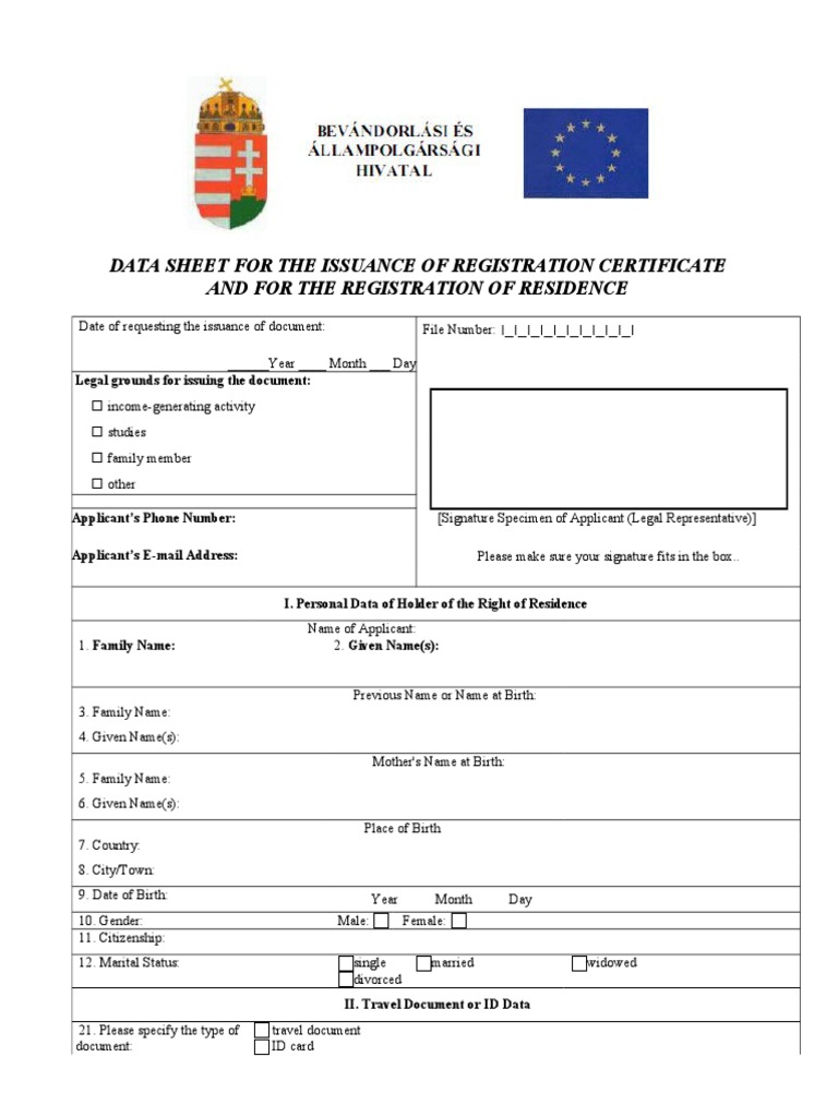 Registration Card For EEA Nationals 010716 New | PDF | Law