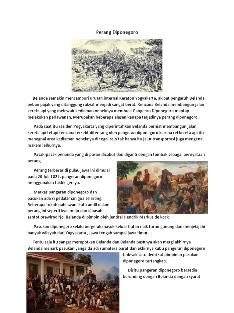 Perang Diponegoro | PDF