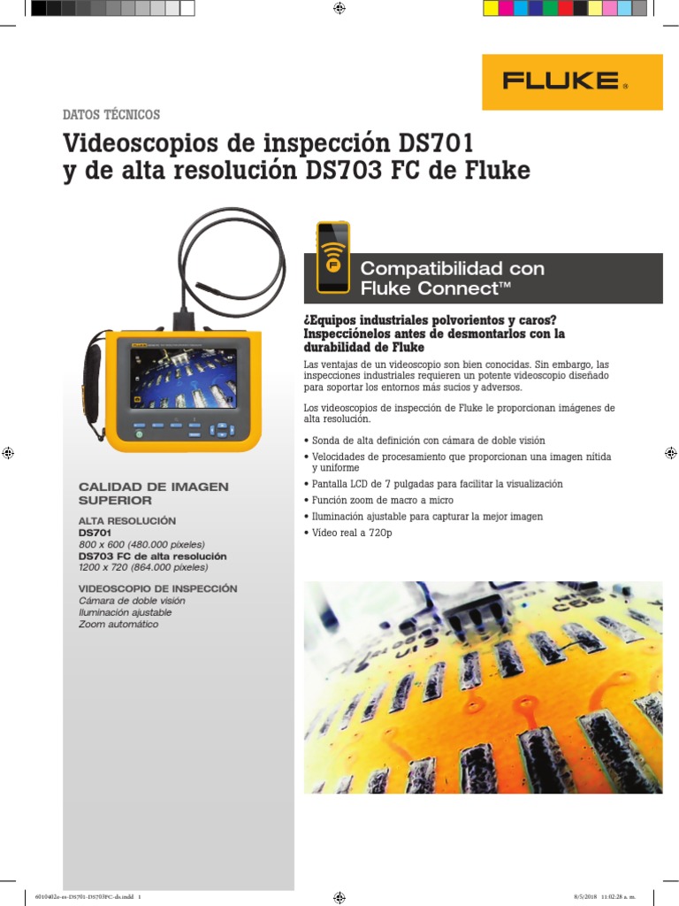 FT - Fluke Ds701-3 | PDF | Resolución de pantalla | Monitor de computadora