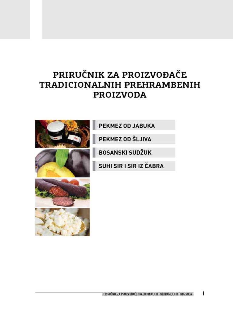 Prirucnik Tipicni Proizvodi BiH | PDF