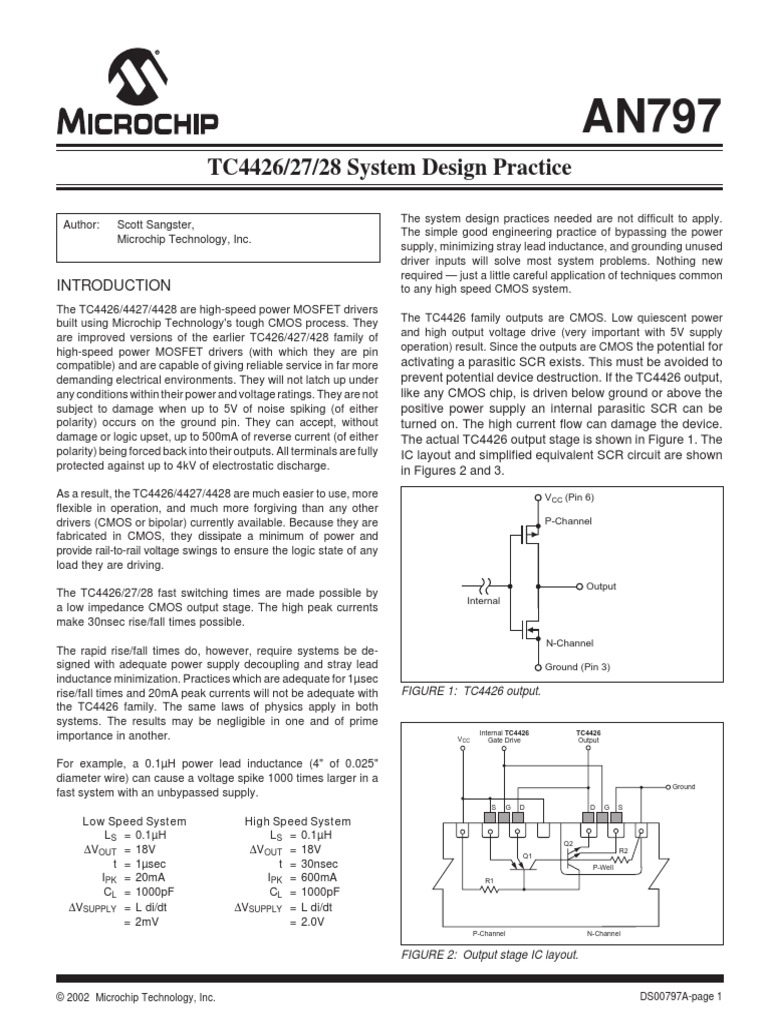 TC 4427 App Note | PDF | Capacitor | Cmos