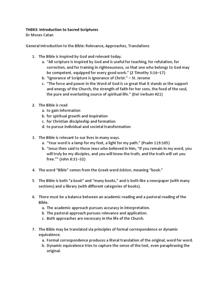 General Intro To The Bible | Download Free PDF | Bible | Logos ...