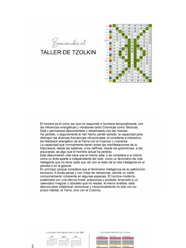 Taller Tzolkin | PDF