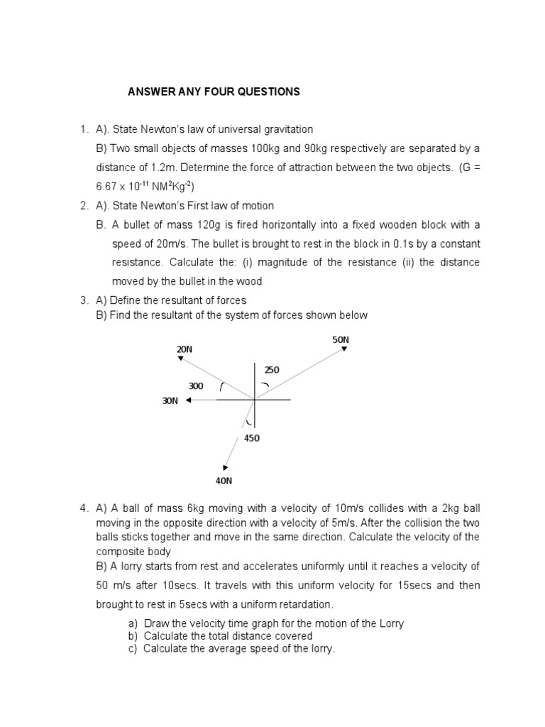 SS3 Physics Summer | PDF | Velocity | Force