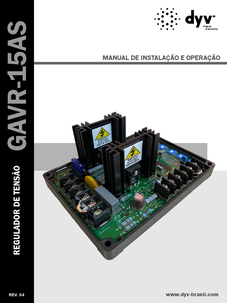 Manual GAVR-15AS - Rev. 04 | PDF | Rede elétrica | Eletricidade