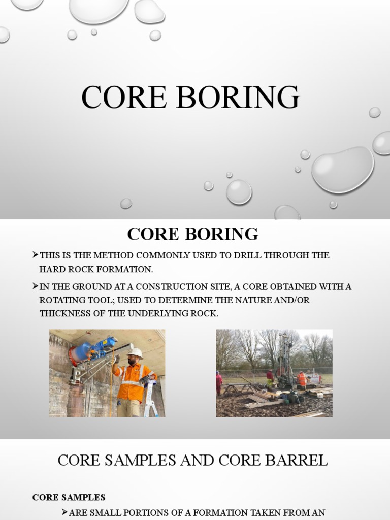 Core Boring | PDF