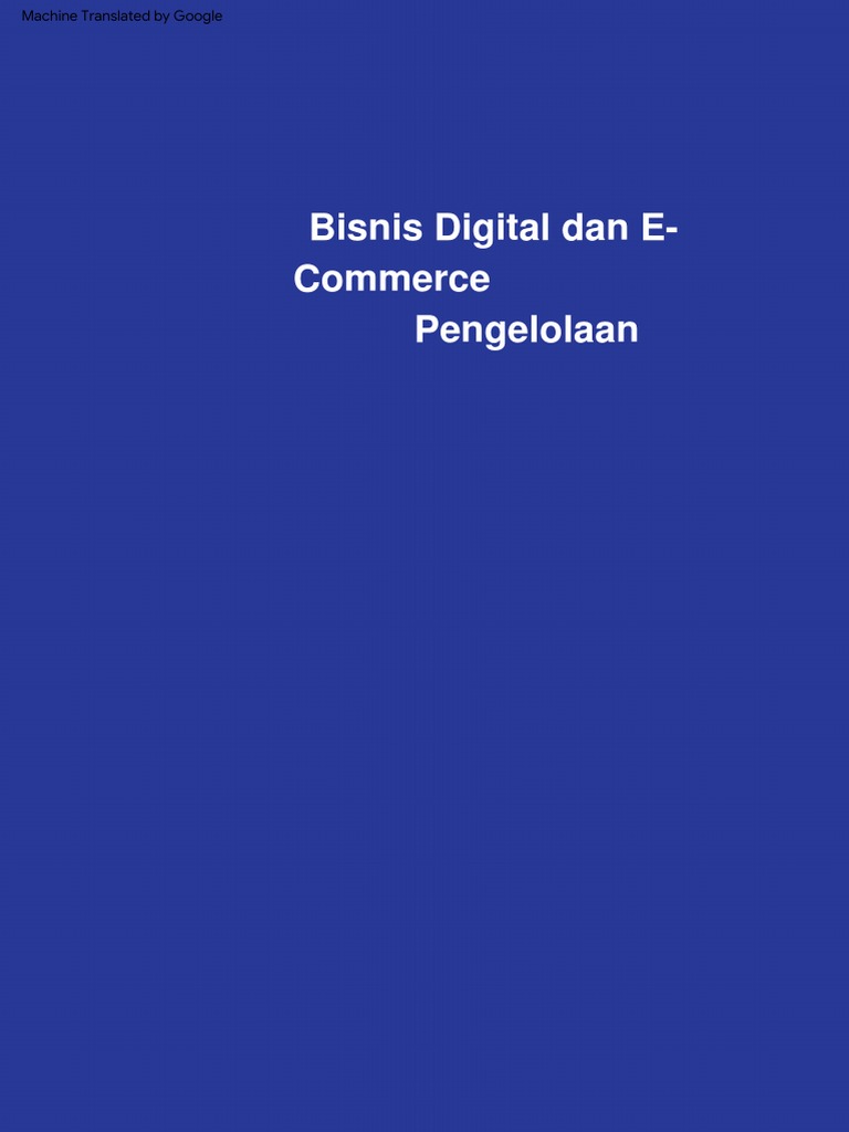 Digital Business and E-Commerce Management Strategy, Implementation and ...