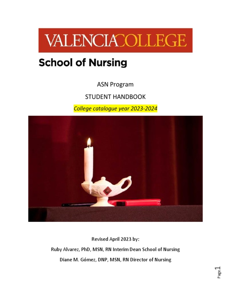 School of Nursing Student Handbook Updated 2023-2024 Signed | PDF ...