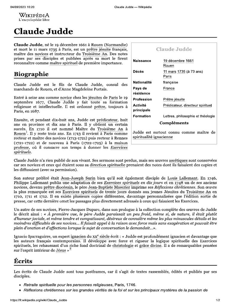 Claude Judde - Wikipédia | PDF