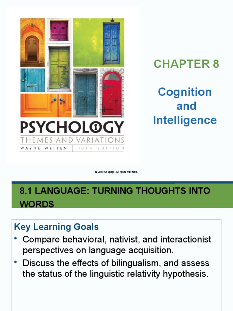 Chapter 8 Cognition and Intelligence | PDF | Intelligence Quotient ... Chapter 8 Cognition and Intelligence | PDF | Intelligence Quotient ...
