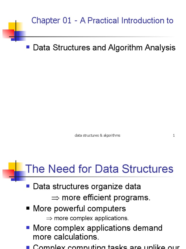 2.0 Introduction To Data Structures and Algorithms | PDF | Computers