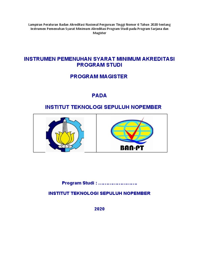 Template Proposal Prodi Baru Magister PTN | PDF | Bisnis