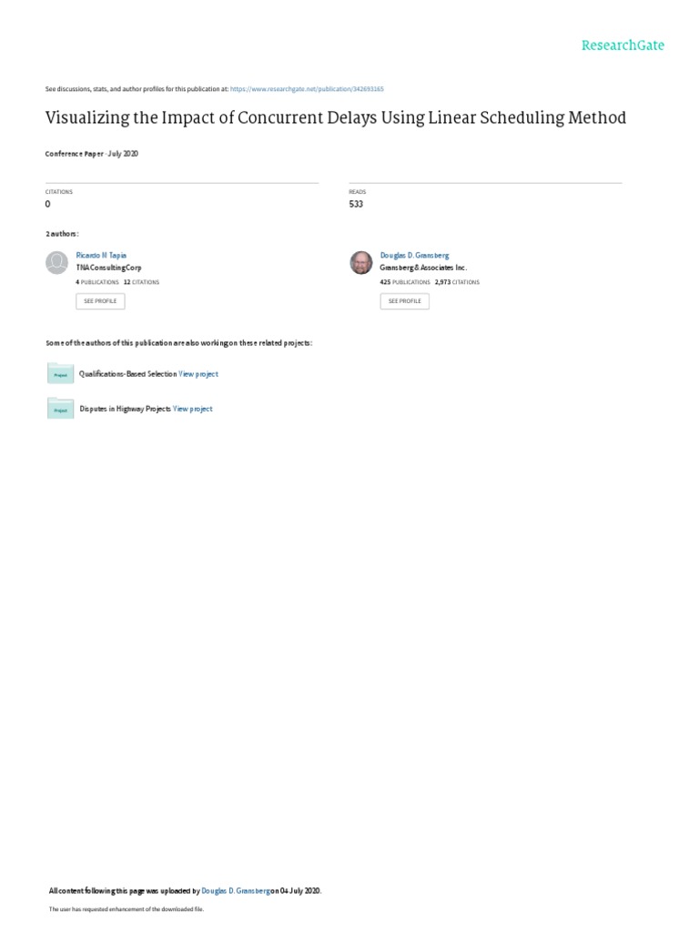 Visualizingthe Impactof Concurrent Delays 2020 | PDF | Dam | Precipitation