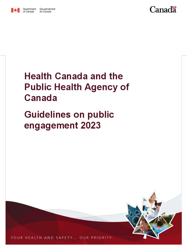 Health Canada Public Health Agency Canada Guidelines Public Engagement ...
