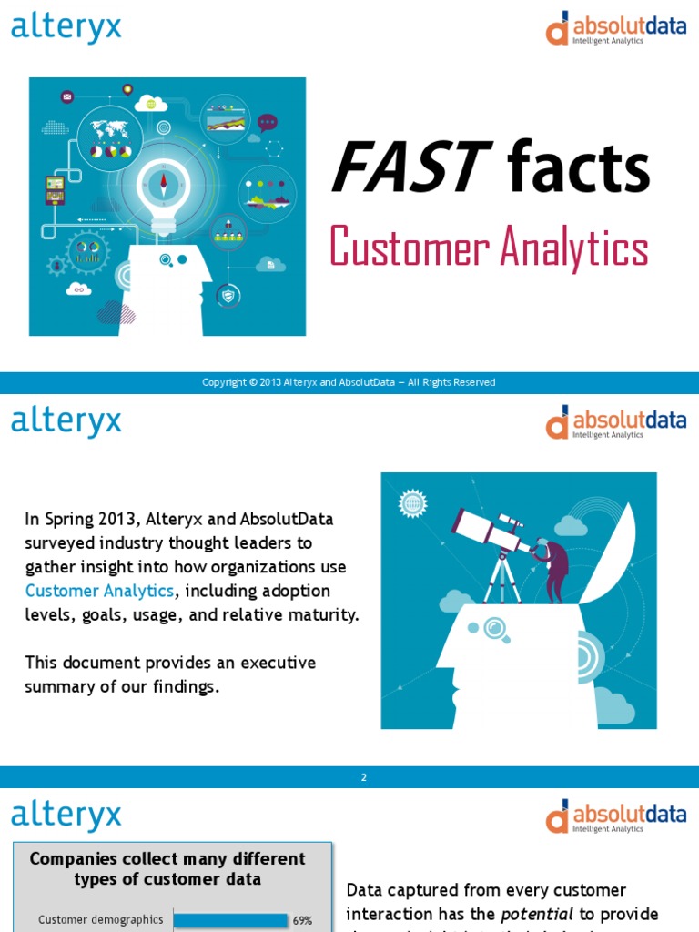 Customer Analytics Fast Facts | PDF | Analytics | Return On Investment