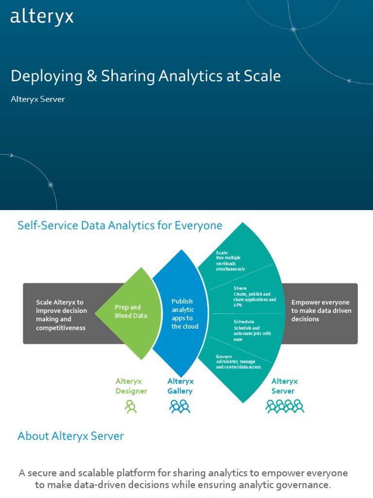 Alteryx Server: Scalable Analytics Solutions | PDF | Analytics | Cloud ...