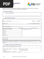 IUM Undergraduate Application Form | PDF