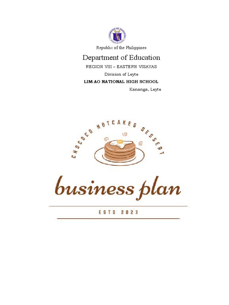 Business-Plan-Group 1 CHOCOCO Hotcake | PDF | Pancake | Desserts