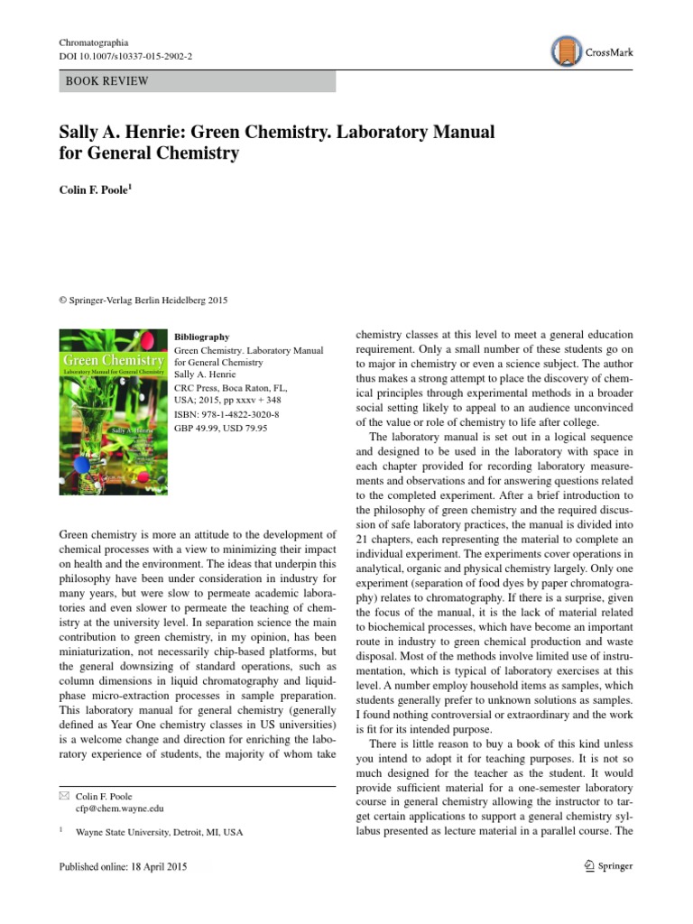 Lab Manual Gen Chem | PDF | Experiment | Laboratories