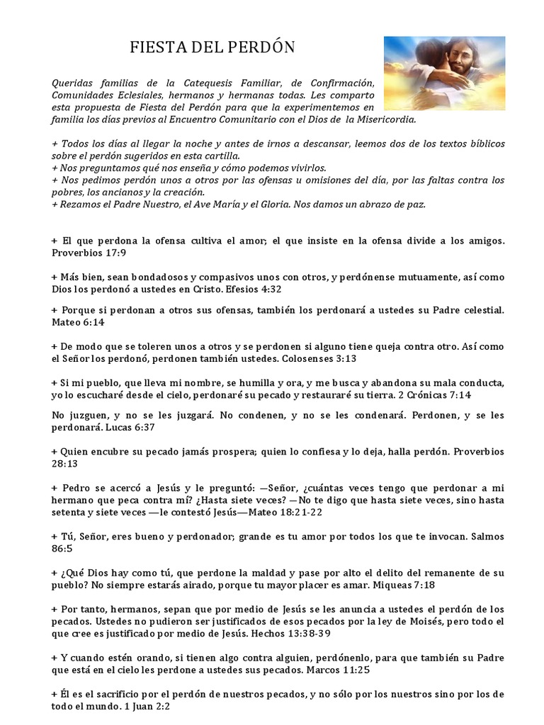 FIESTA DEL PERDÓN | PDF | Perdón | Pecado
