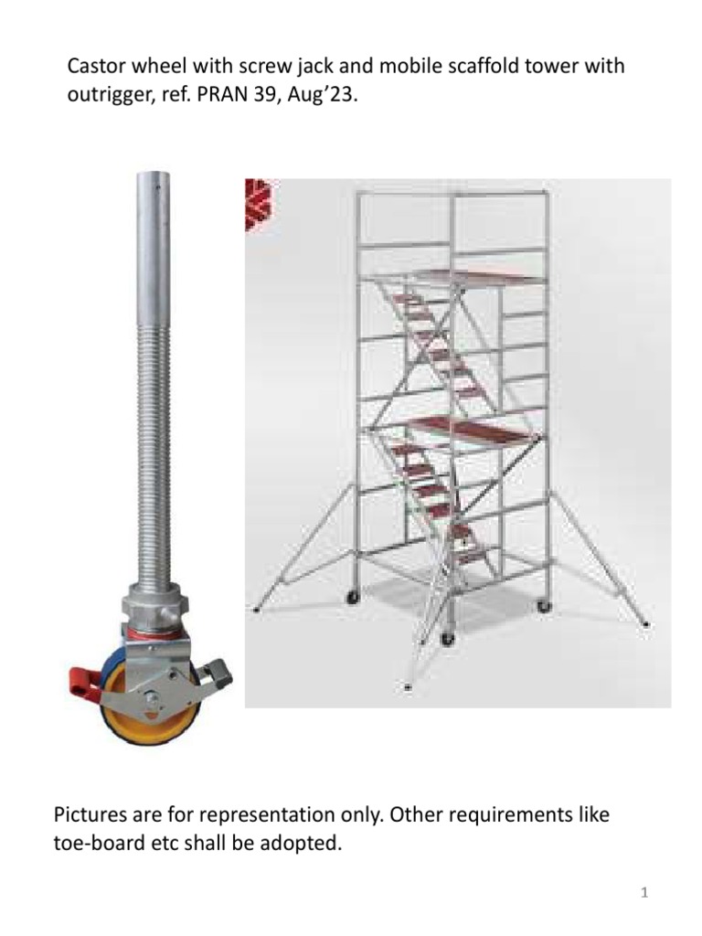 Sample of Wheel and Mobile Scaffold Tower | PDF