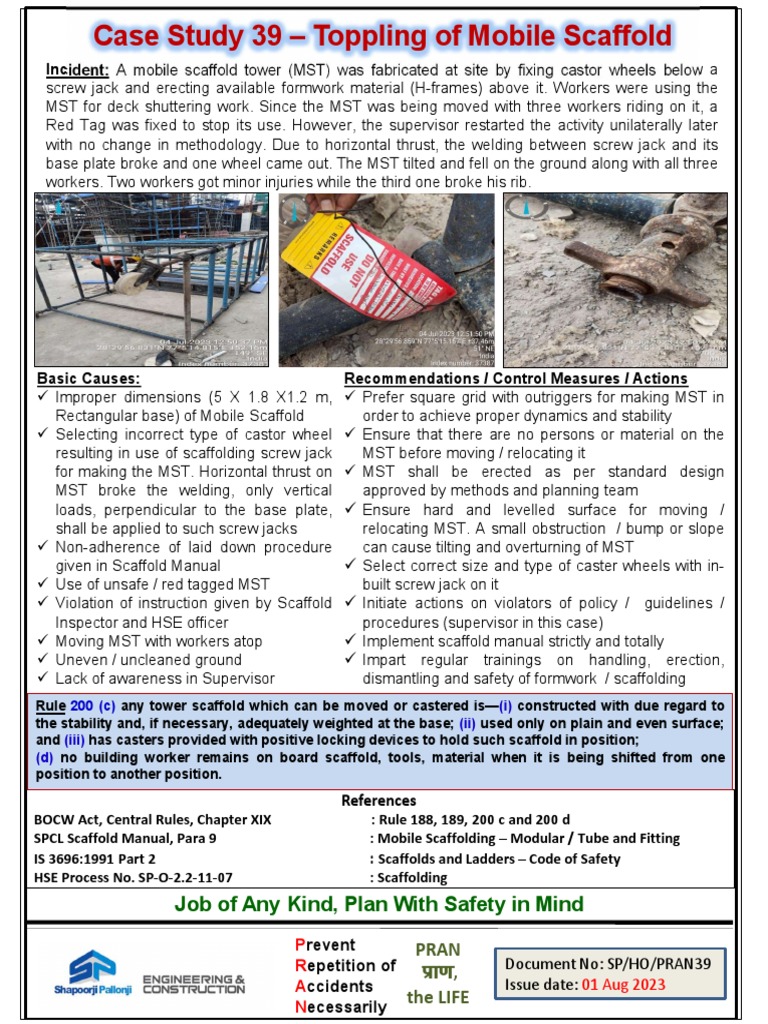 PRAN, प्राण - Case Study 39 | PDF | Scaffolding