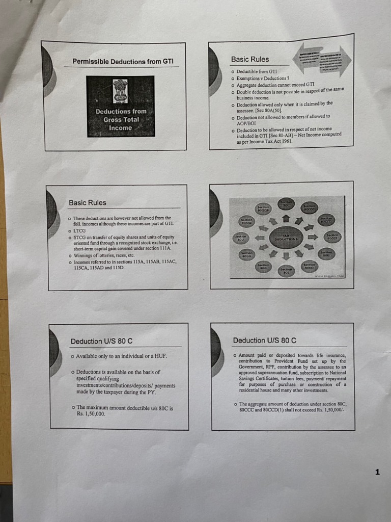 Reading Income Tax 80c | PDF