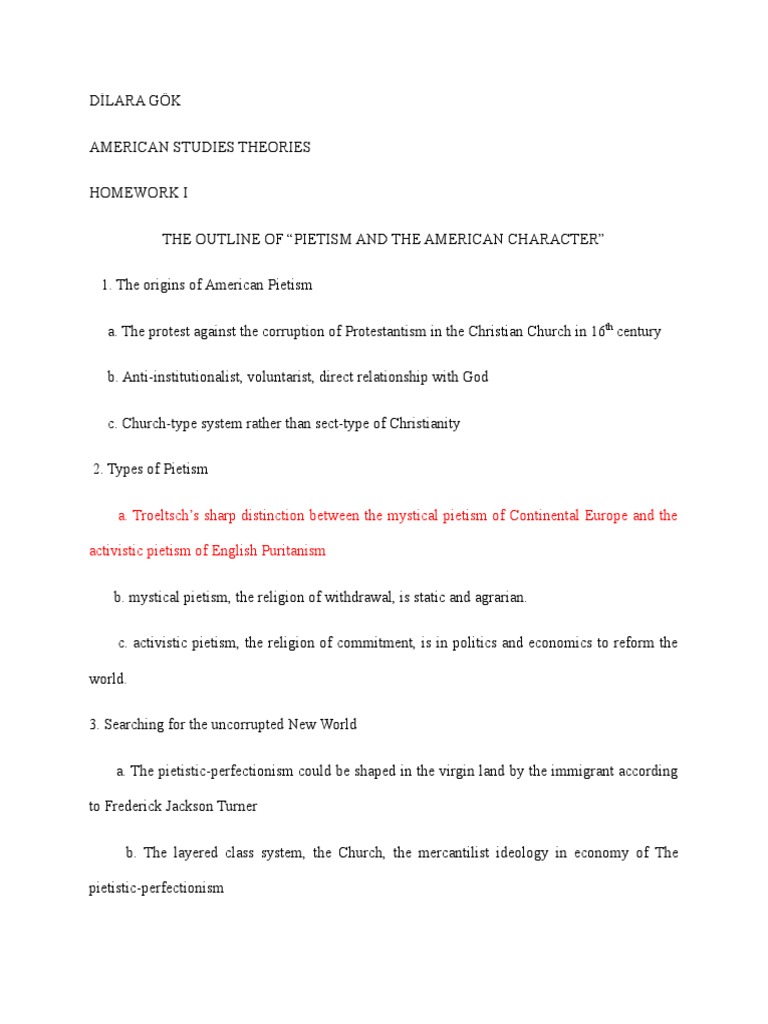 Mcloughin Outline | PDF | Puritans | Calvinism