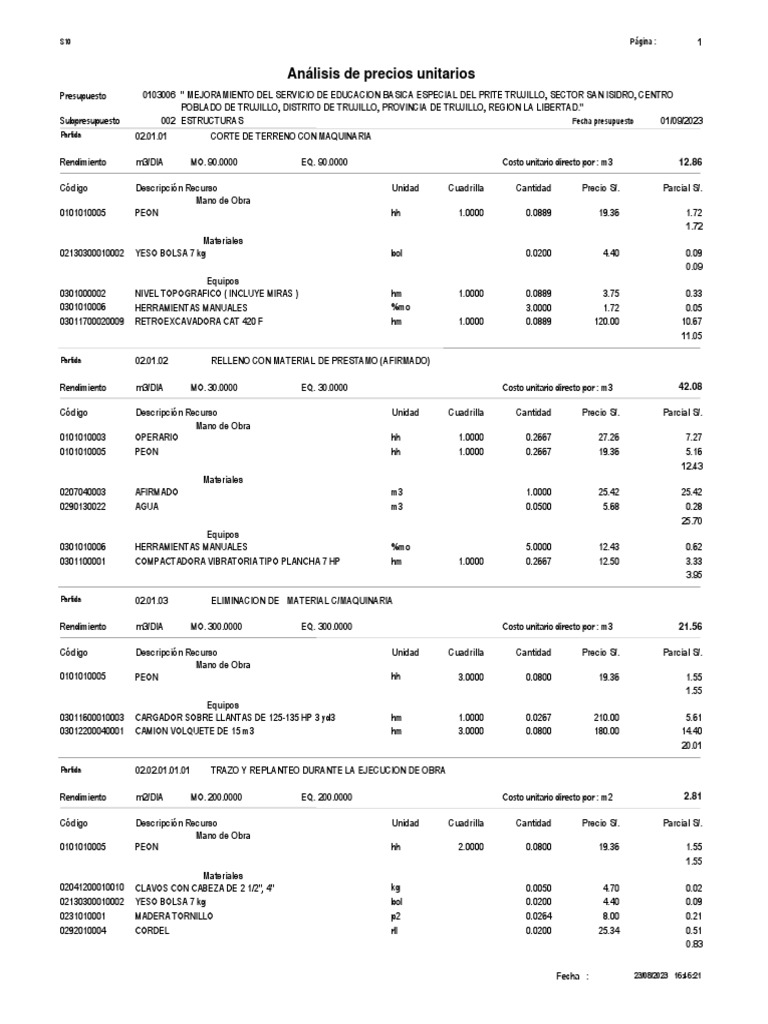 Apu - Estructuras | PDF | Hormigón | Materiales