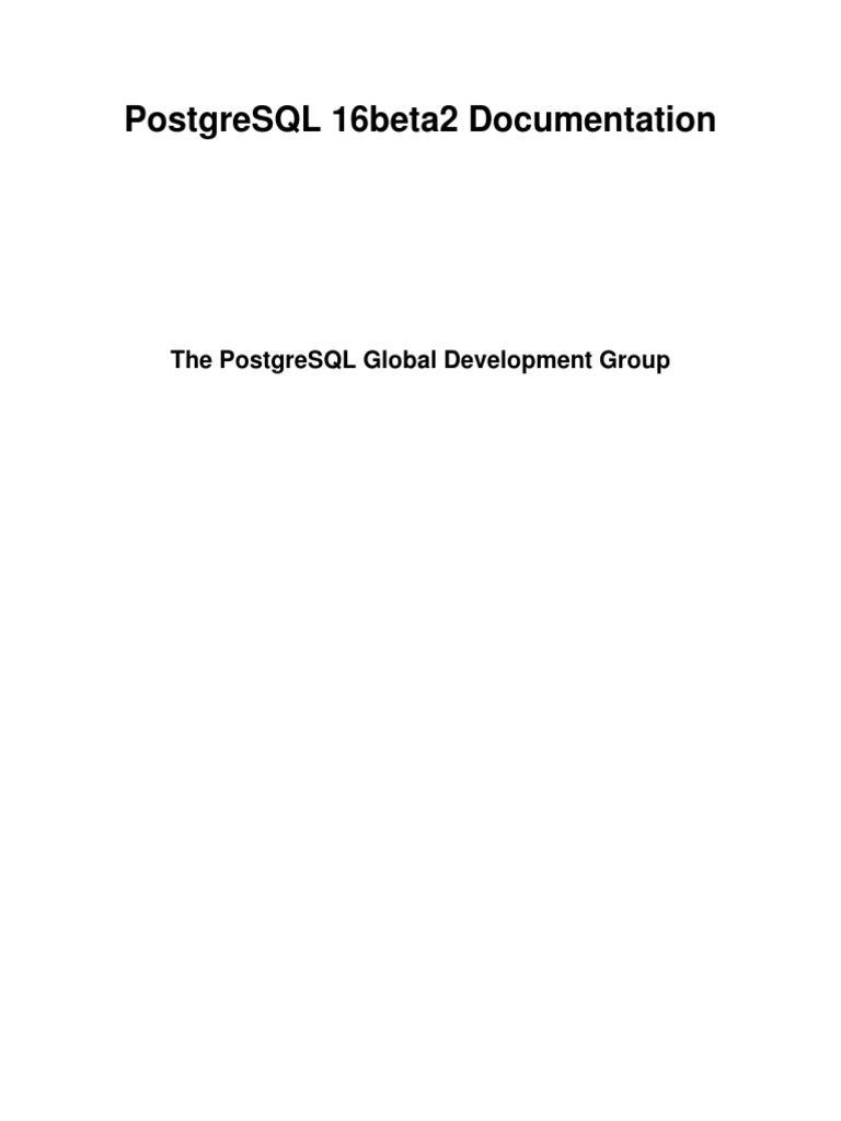 Postgresql 16 US | PDF | Database Index | Table (Database)