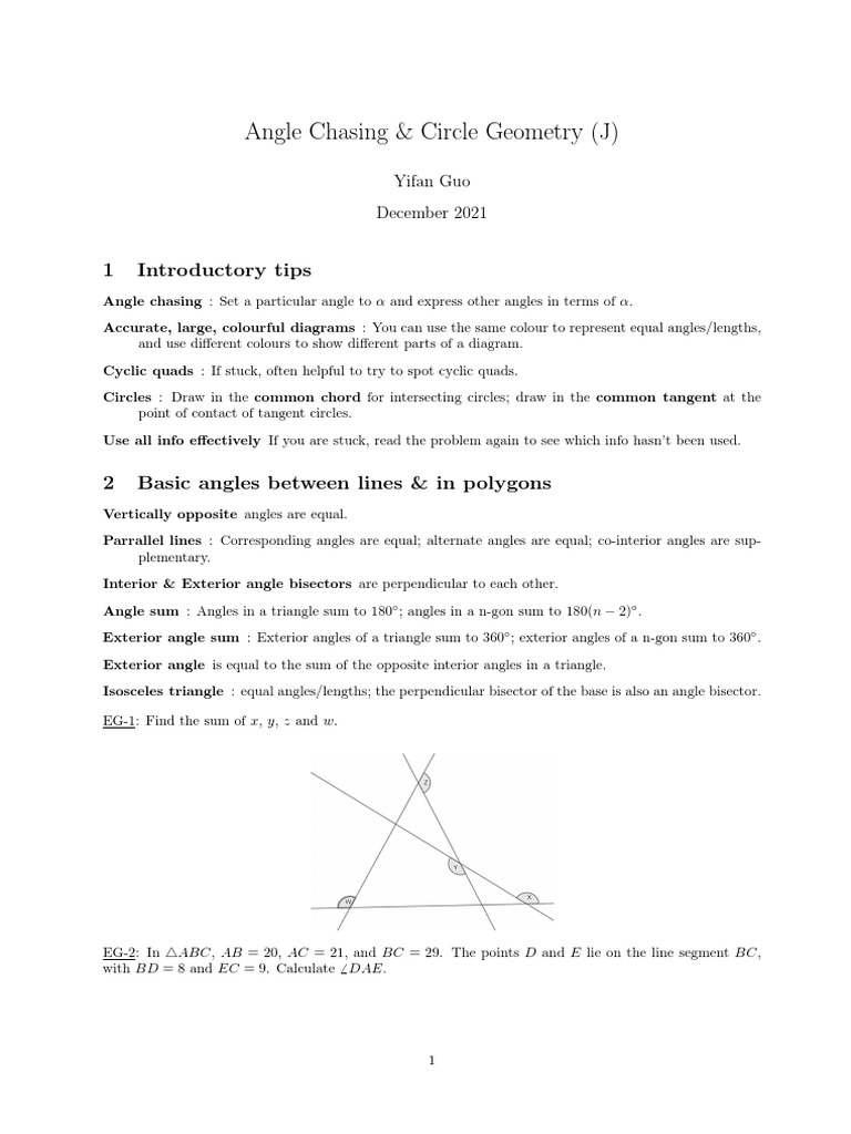 Geometry Problem Solving Guide | PDF | Triangle | Perpendicular