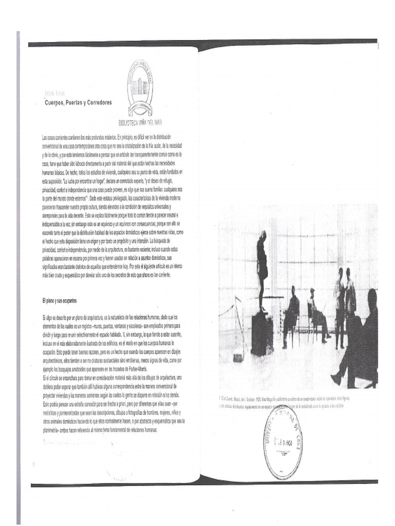 Robin Evans. Cuerpos Puertas y Corredores | PDF