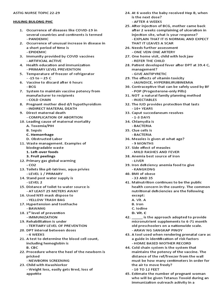 ASTIG NURSE TOPIC 22 to 29 | PDF | Breastfeeding | Breast Milk